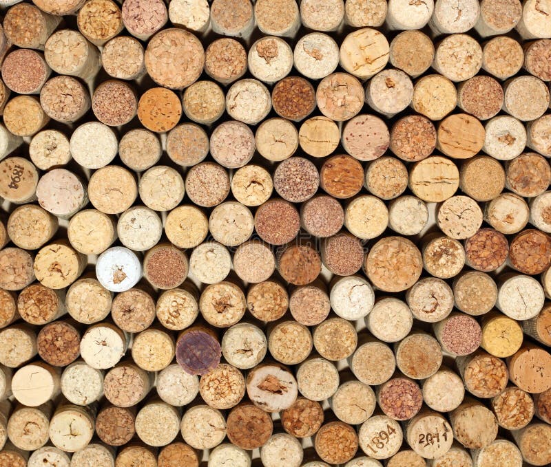 Background of Used Wine Corks, Wall of Many Different Wine Corks ...