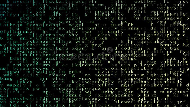 Background of Variable Changing Letters Stock Video - Video of glowing ...