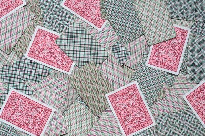 Background of Various Scattered Playing Cards Face Down Stock Photo ...