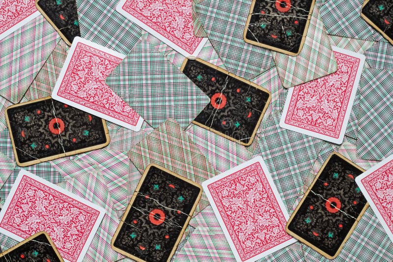 Background of Various Scattered Playing Cards Face Down Stock Image ...