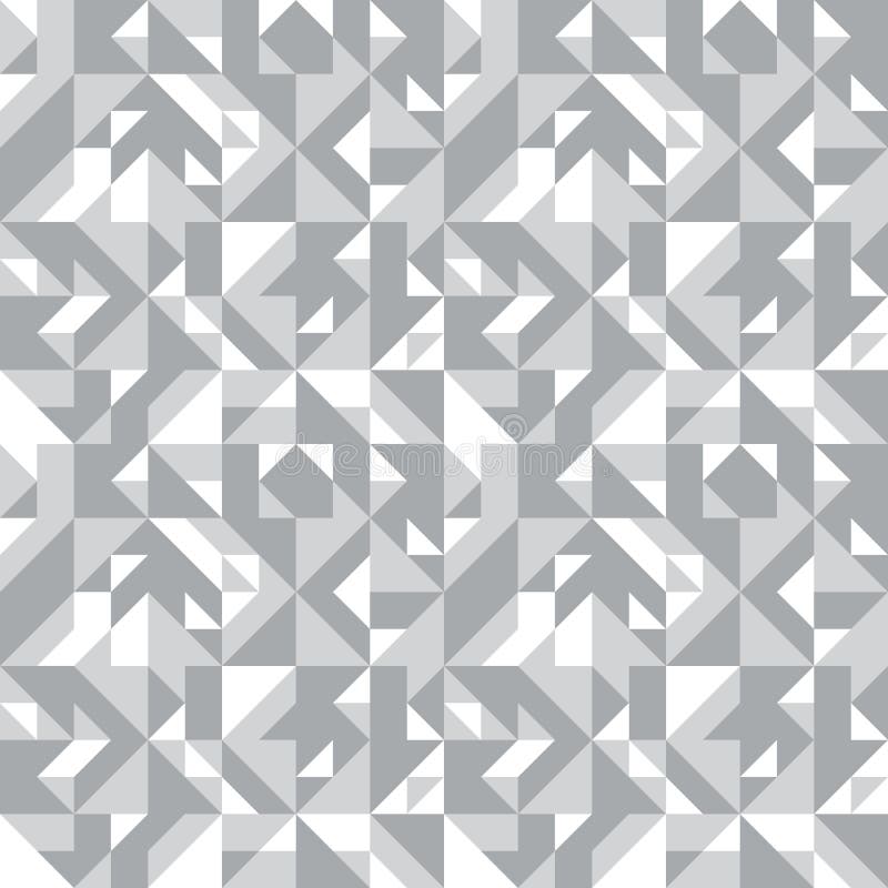 Background Vector Abstract Design. Geometric Seamless Pattern in Gray ...