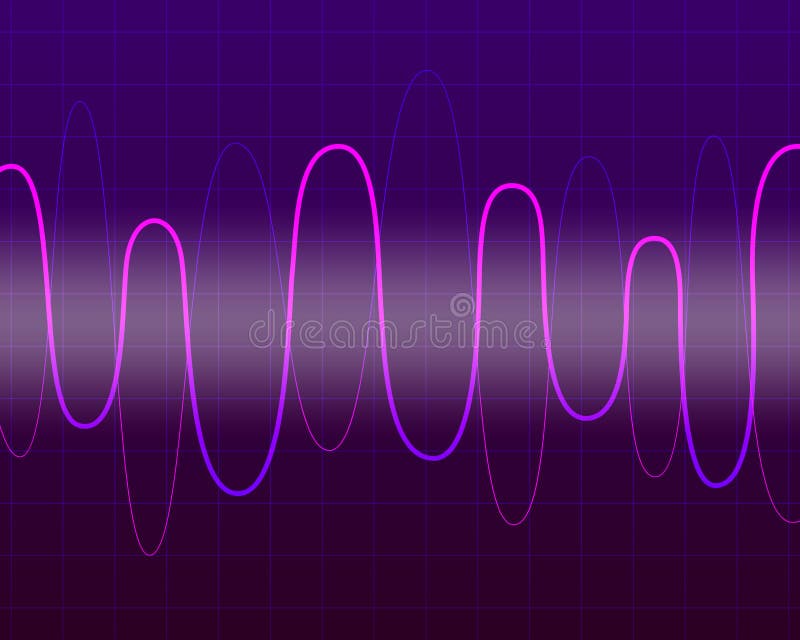 Colorful Sine Wave Pattern stock illustration. Illustration of ...