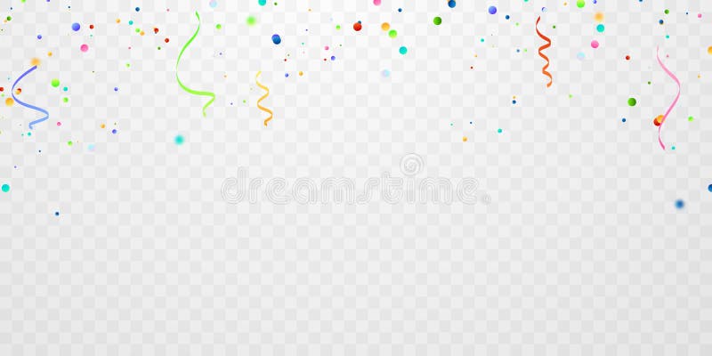 Background Vector Illustration with Confetti. Beautiful Colors for ...