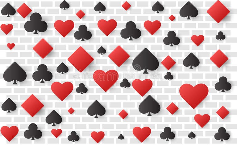 Background with Vector Playing Card Pattern Stock Vector - Illustration ...
