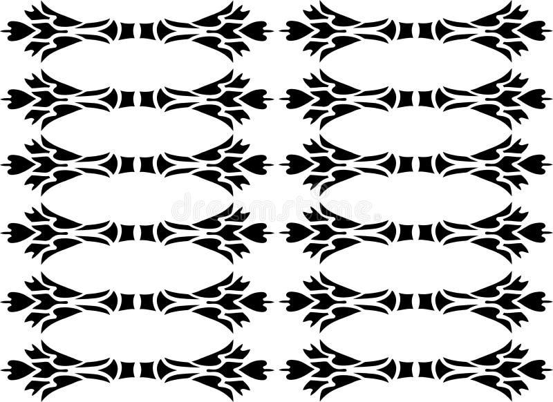 Background Vector Stencil, Black and White Stock Vector - Illustration ...