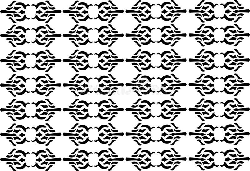 Background Vector Stencil, Black and White Stock Illustration ...