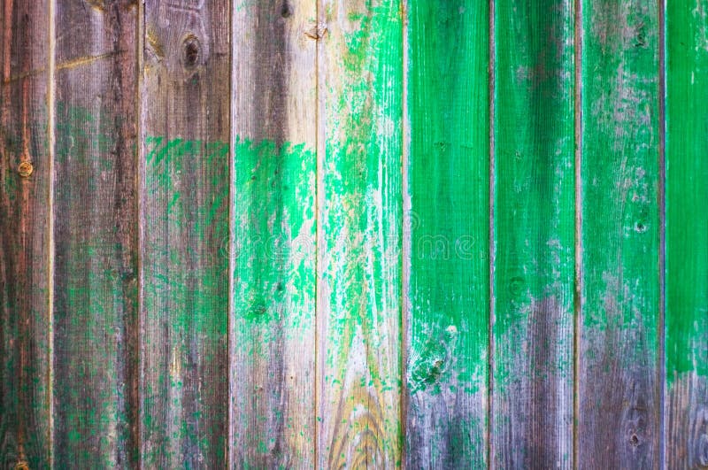 Background - Vertical Wood Board with Green Stain Stock Photo - Image ...