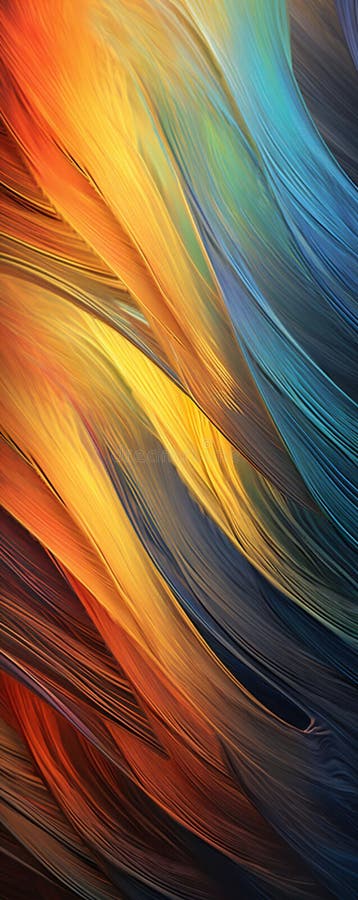 Background Vibrant Abstract Fluid Flow Style Stock Illustration ...