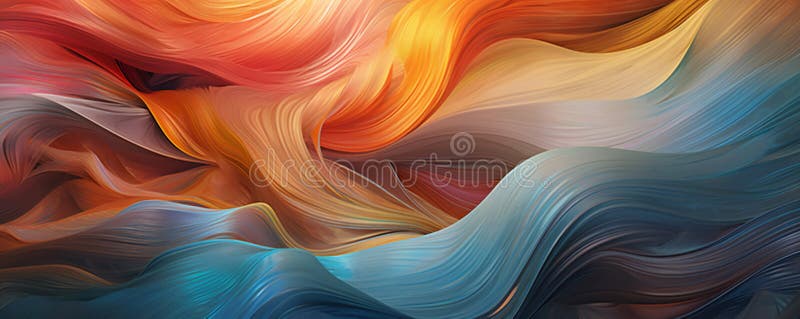 Background Vibrant Abstract Fluid Flow Style Stock Illustration ...