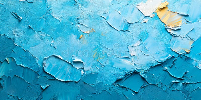 Background of a Vibrant Blue-painted Concrete Wall, Featuring ...