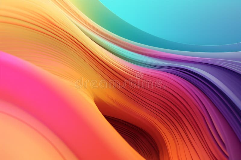 Background Curve Wave Wallpaper Concept Smooth Orange Texture Backdrop ...