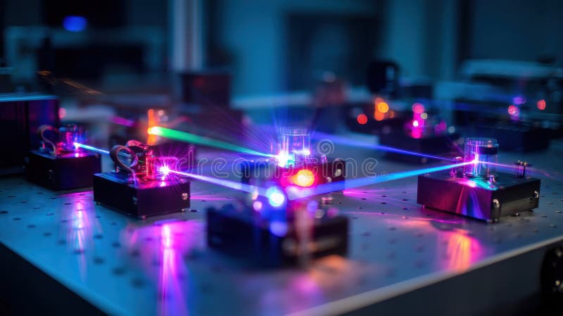 Background with Vibrant Laser Lights and Futuristic Technology Vibes ...