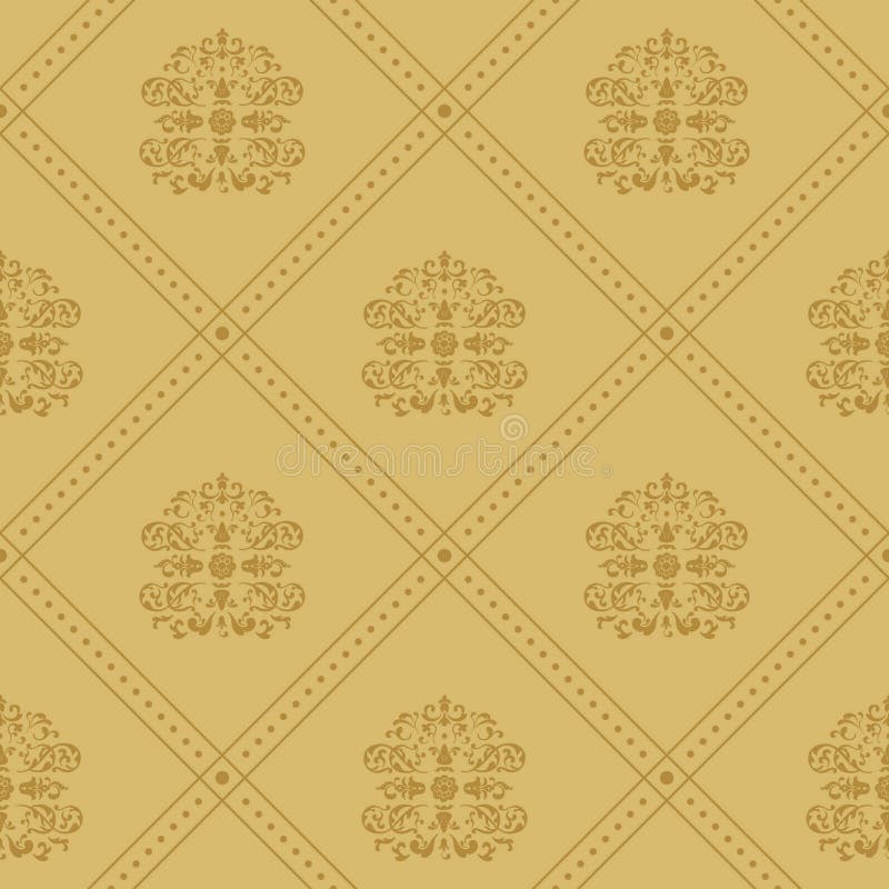 Victorian Regal Pattern Seamless Baroque Stock Vector - Illustration of ...