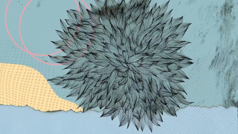 Background Video with Hand Throwing an Abstract Plant. Stock Footage ...