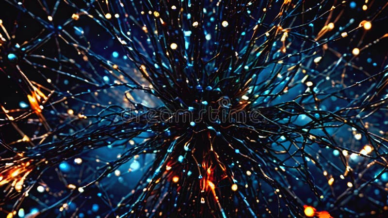 Background Video, Neural Networks and Artificial Intelligence . Stock ...