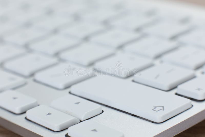 Background View of a White Laptop Keyboard Stock Photo - Image of ...