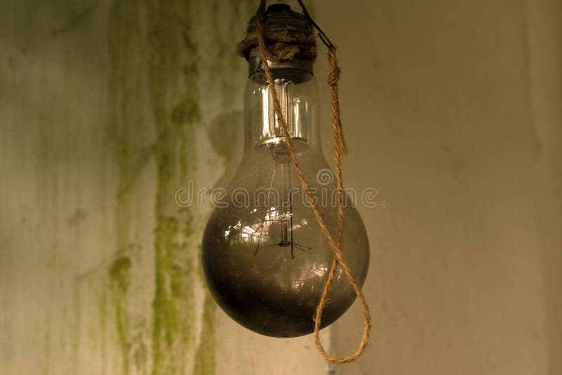 Background, Vintage Photo of Burnt Light Bulb Stock Photo - Image of ...
