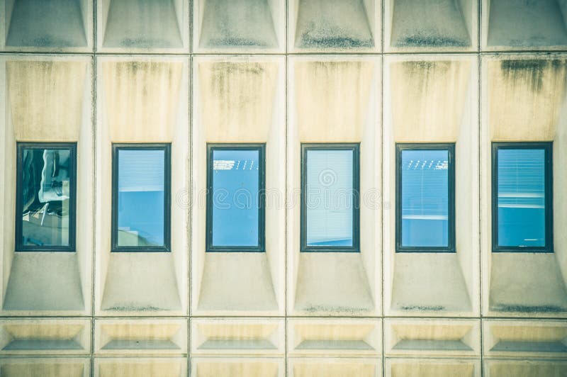 Windows of Vintage Building Stock Photo - Image of house, architectural ...