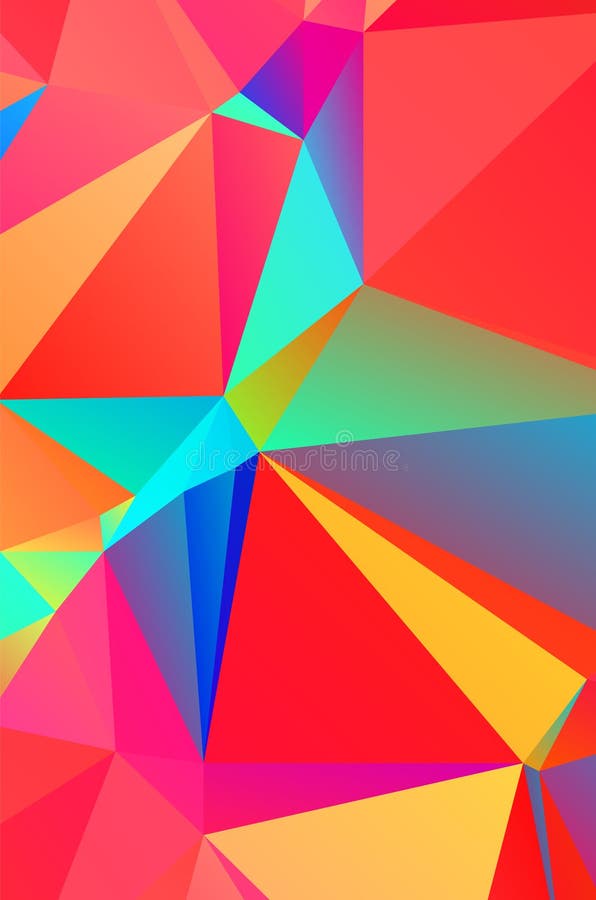 Background Vivid in the Style of Cubism. Color Wallpapers Stock Vector ...