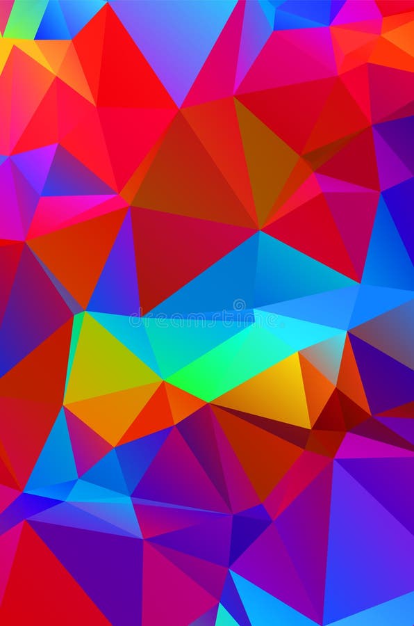 Background Vivid in the Style of Cubism. Color Wallpapers Stock Vector ...