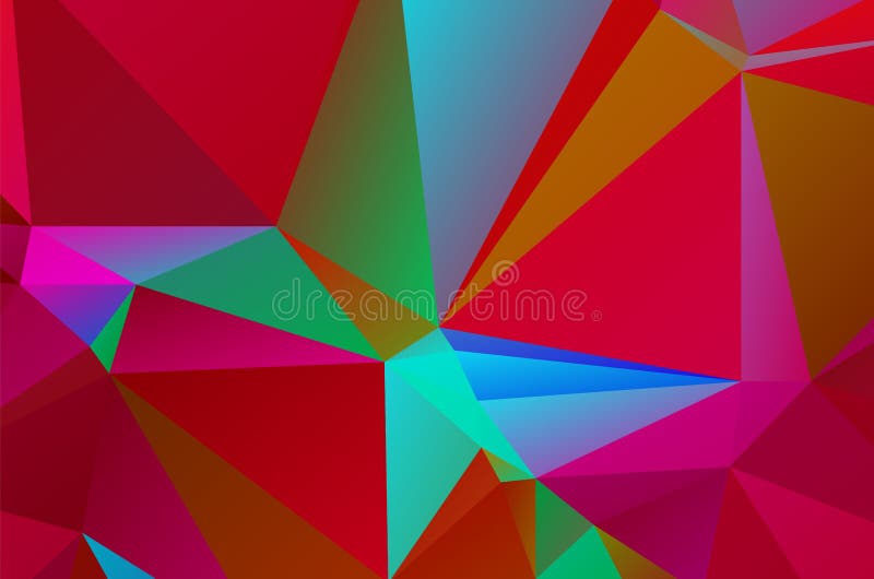 Background Vivid in the Style of Cubism. Color Wallpapers Stock Vector ...