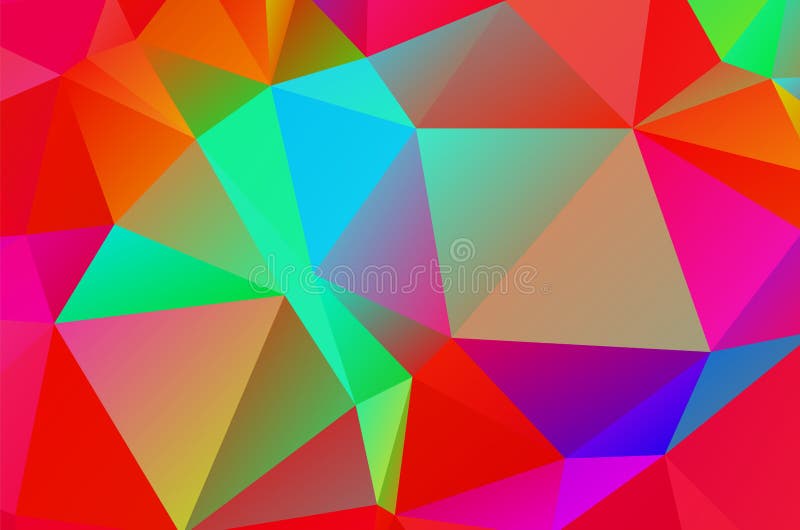 Background Vivid in the Style of Cubism. Color Wallpapers Stock Vector ...