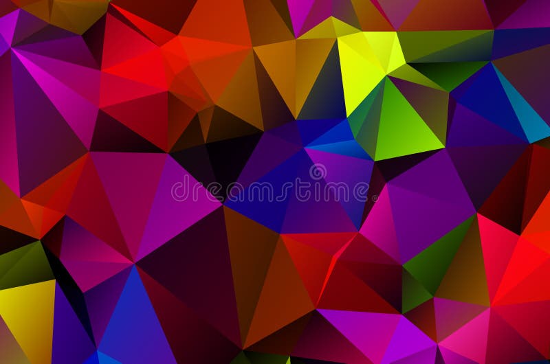 Background Vivid in the Style of Cubism. Color Wallpapers Stock Vector ...