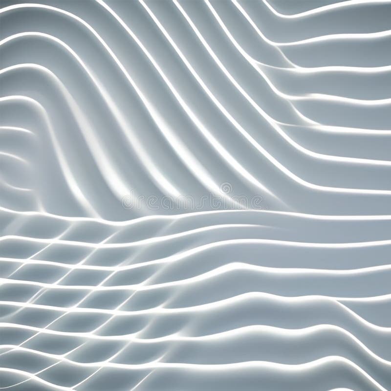 Background with Voluminous Wavy Lines Stock Illustration - Illustration ...