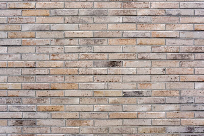 Wall Made of Light Brown Clinker Bricks Stock Photo - Image of brick ...