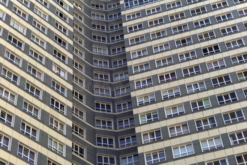 Background - Wall of a Modern Multi-storey Building Stock Image - Image ...