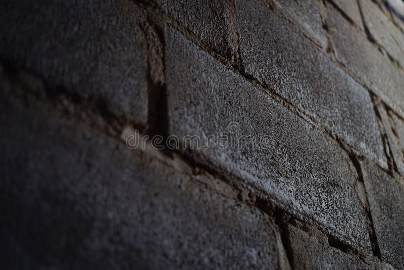 Background Wall from an Old Cinder Block Stock Image - Image of ...