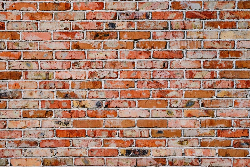 Background is Wall Old Red Burnt Brick Stock Image - Image of ...