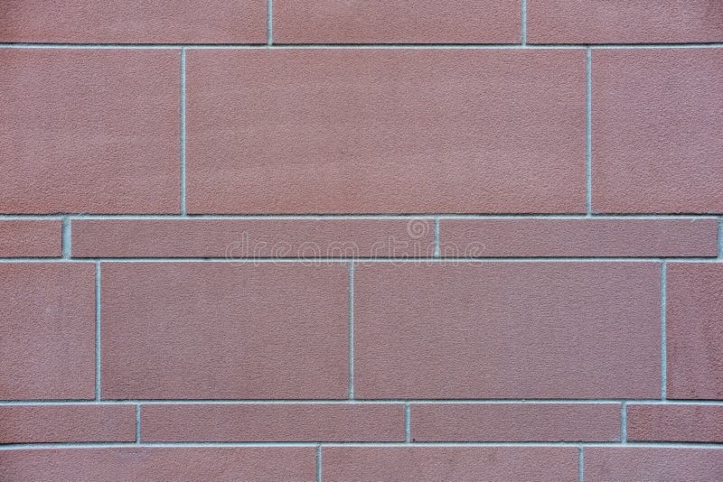 Wall with Rectangular Reddish Brown Stone Slabs Stock Image - Image of ...