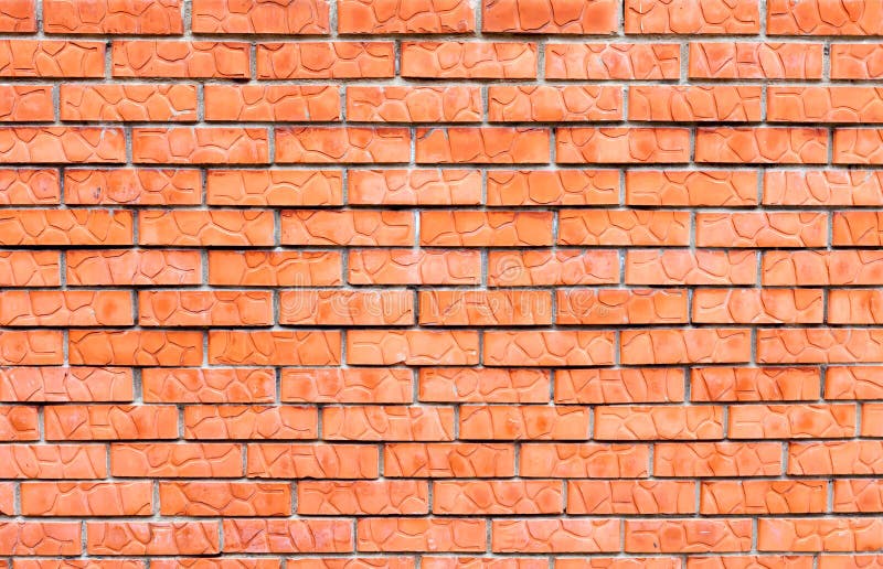 Background Wall of Red Brick Lined Horizontal Rows Stock Photo - Image ...