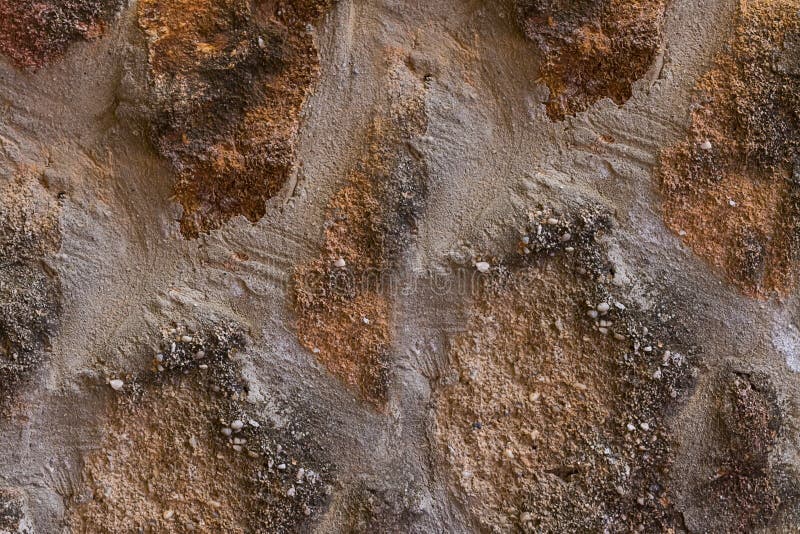 Background Wall Stone Brown Base Urban Weathered Close-up Texture Stone ...
