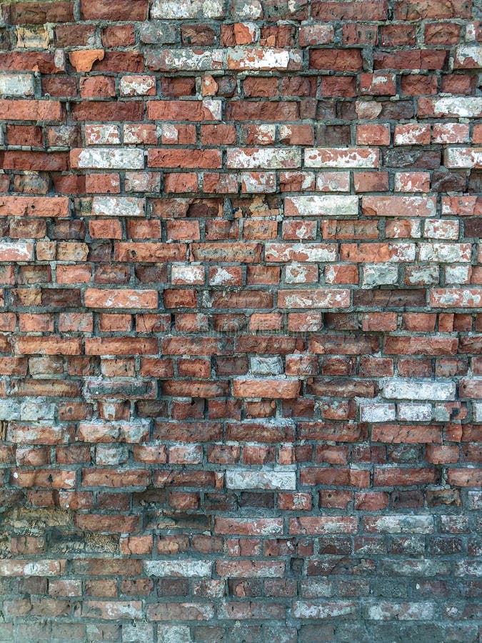 Vertical Brick Wall Background. Stock Image - Image of exterior, pieces ...