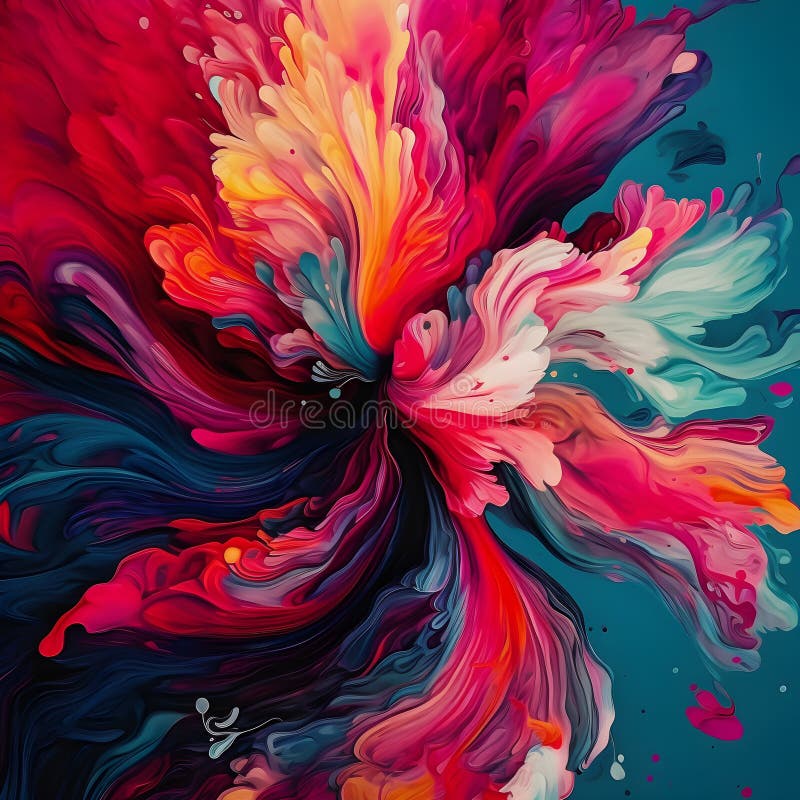 Background Wallpaper, Abstract Paint, Colorful Background, Vibrant ...