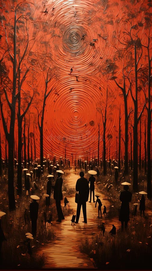 Background Wallpaper of the Circle of Hell Stock Illustration ...