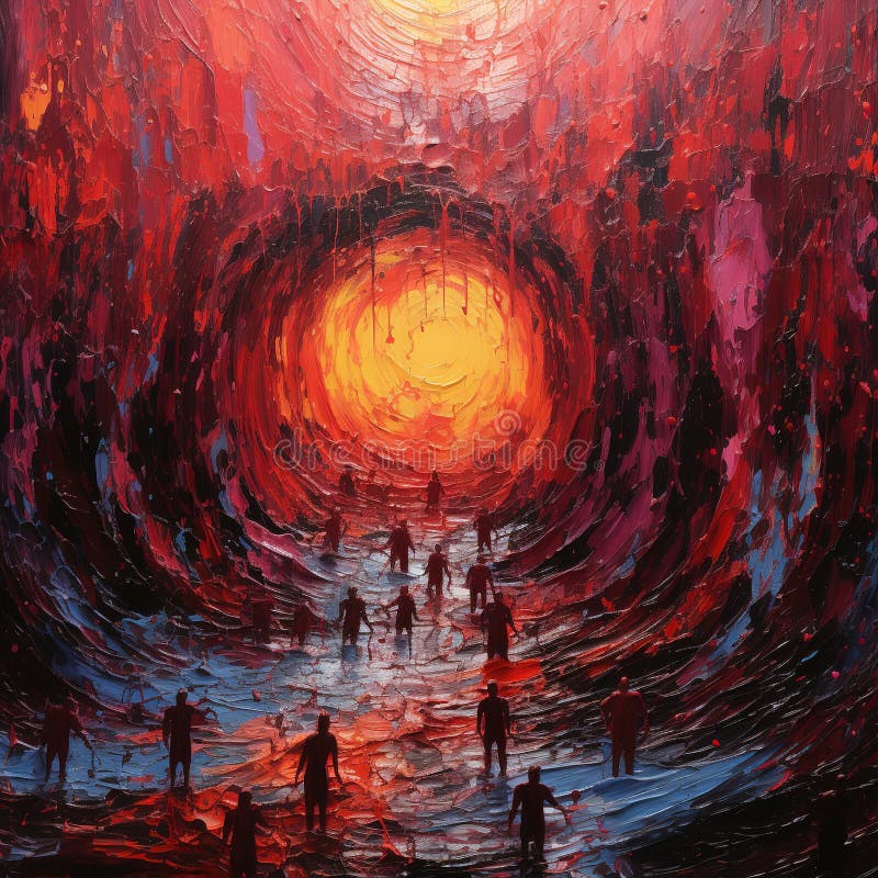 Background Wallpaper of the Circle of Hell Stock Illustration ...