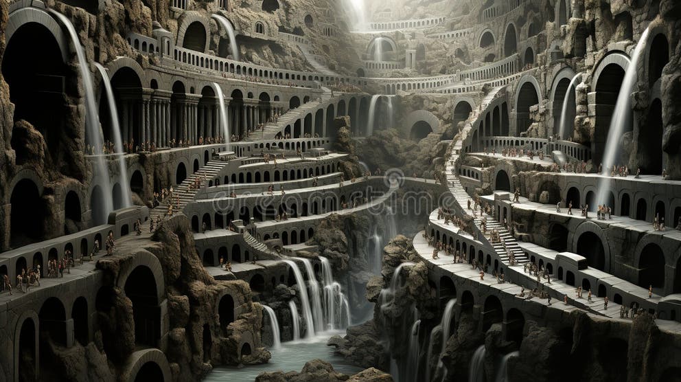 Background Wallpaper of the Circle of Hell Stock Illustration ...