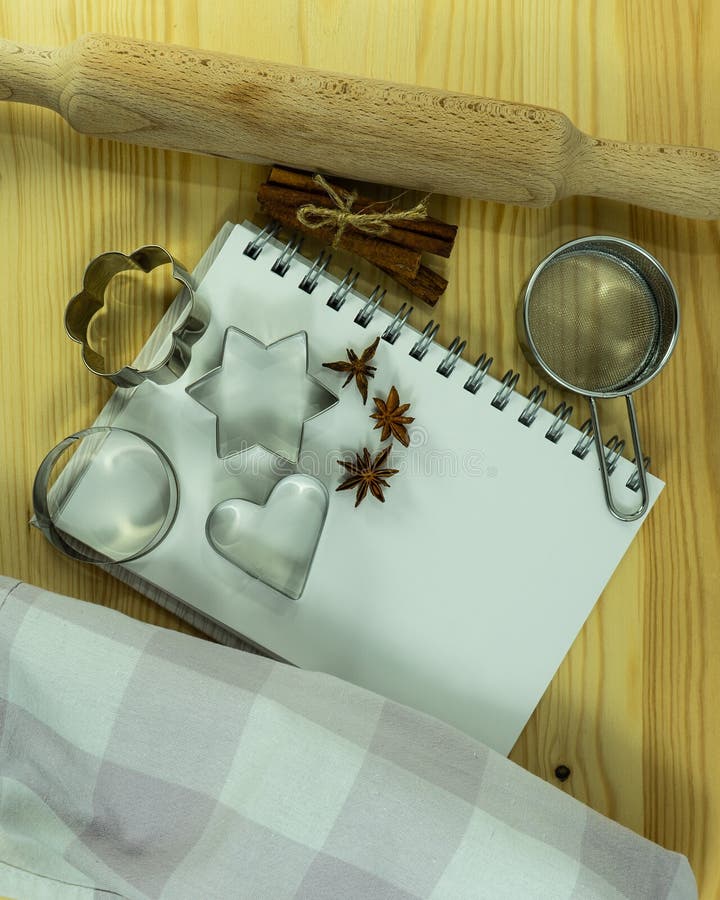 Background Wallpaper for Cooking. on the Table, Sprinkled with Flour ...