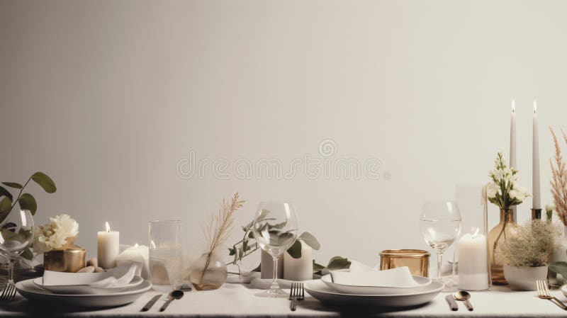 Background Wallpaper for Dinner Party Theme with Blank Space for Text ...