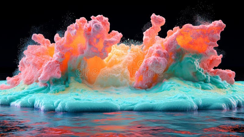 Background Wallpaper Featuring Vibrant Splash Artwork with Free-form ...