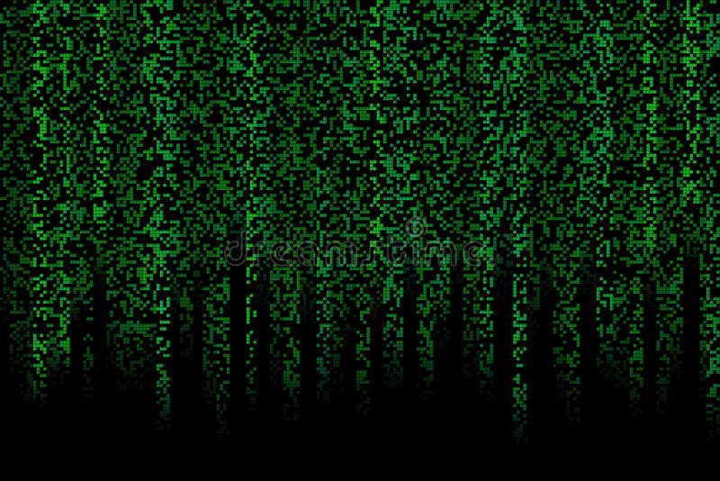 Background, Wallpaper. Tiny Green Texture on Black Background. Computer ...