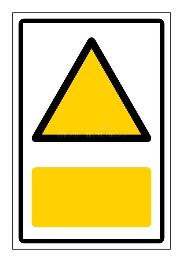 Background Warning Blank Symbol Sign,Vector Illustration, Isolate on ...