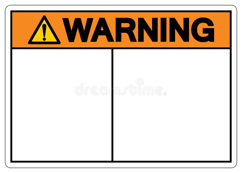 Background Warning Blank Symbol Sign,Vector Illustration, Isolate on ...