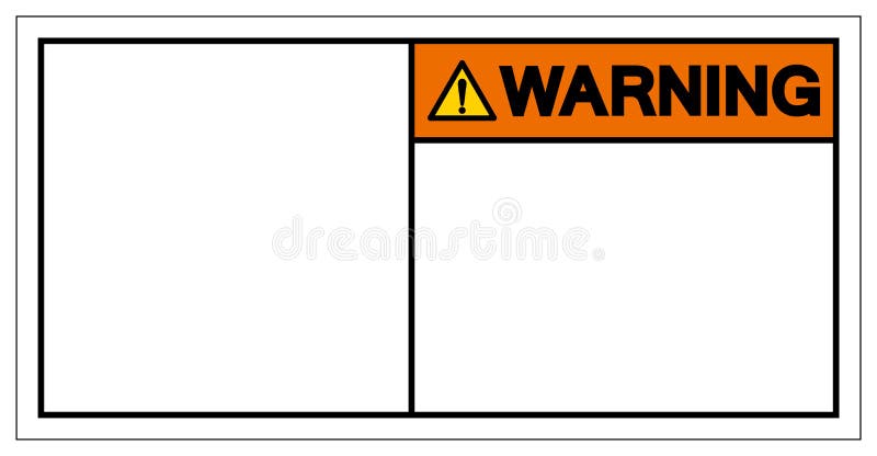 Background Warning Blank Symbol Sign,Vector Illustration, Isolate on ...