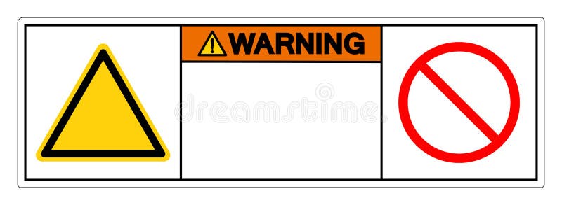Background Warning Blank Symbol Sign,Vector Illustration, Isolate on ...