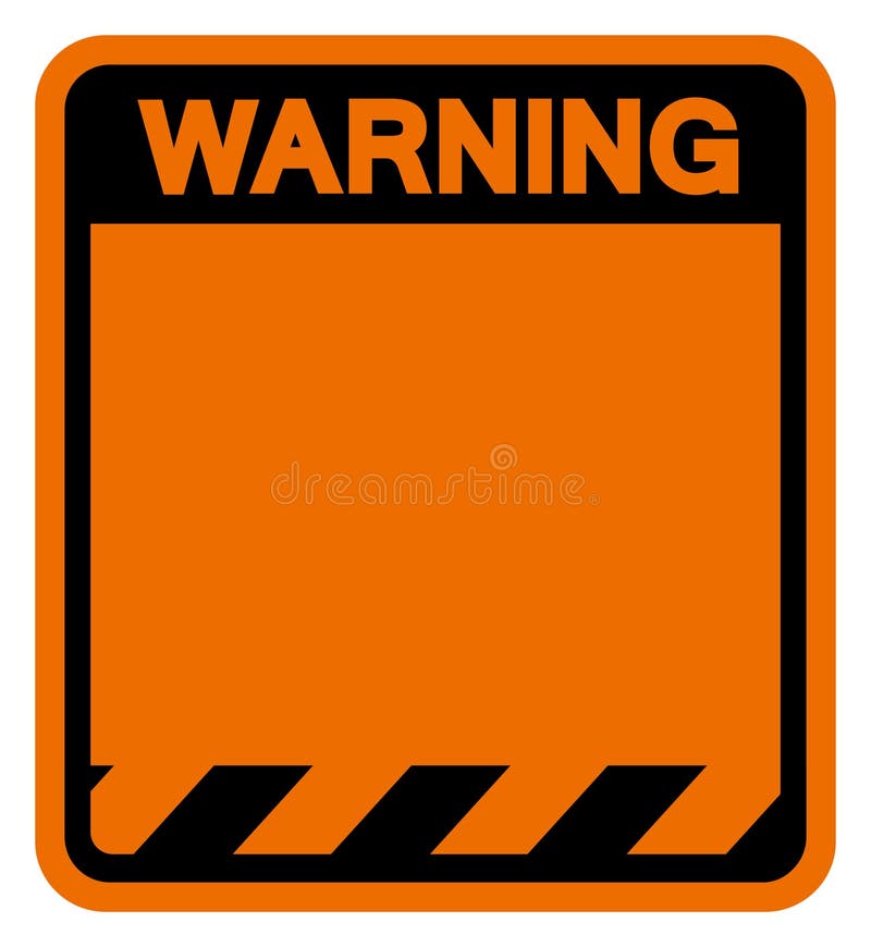 Background Warning Blank Symbol Sign,Vector Illustration, Isolate on ...