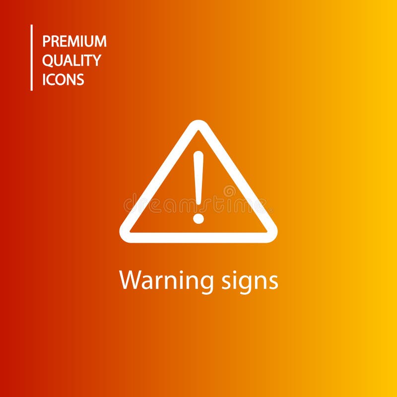 Background Warning Sign Icons Stock Illustration - Illustration of ...